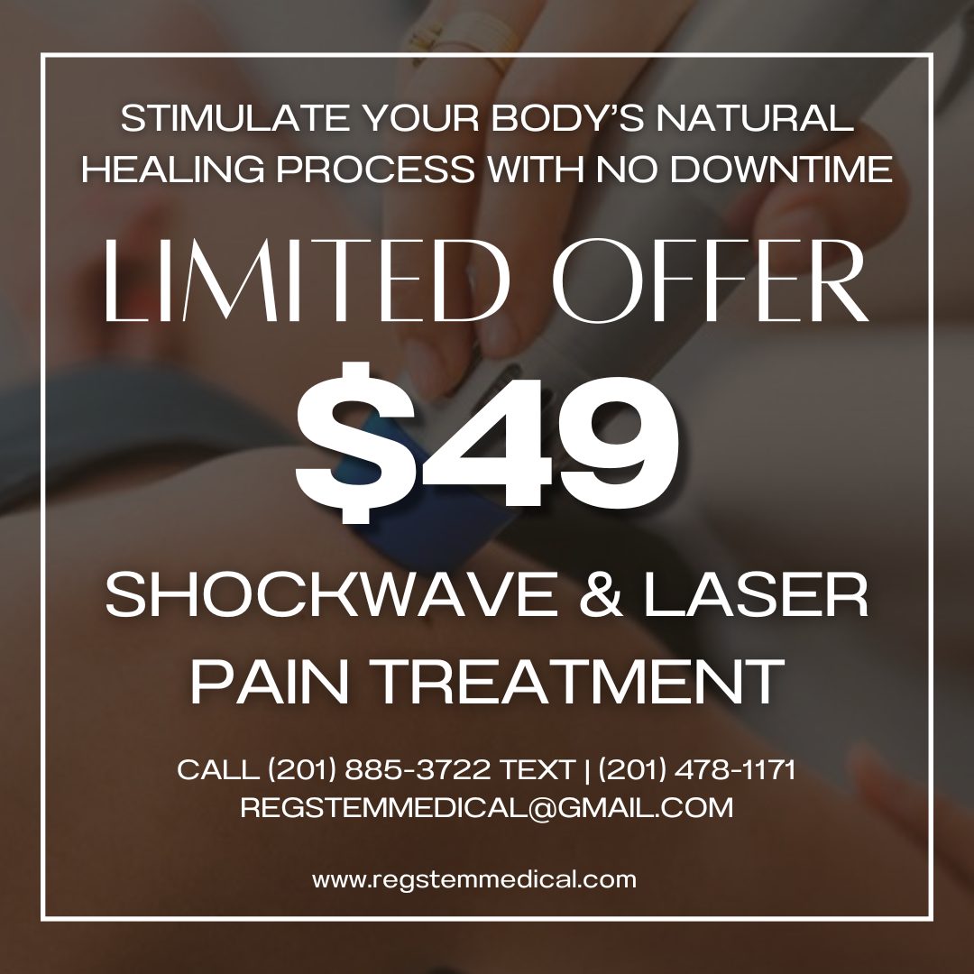 Pain Relief Shockwave & Laser Offer - REG STEM MEDICAL